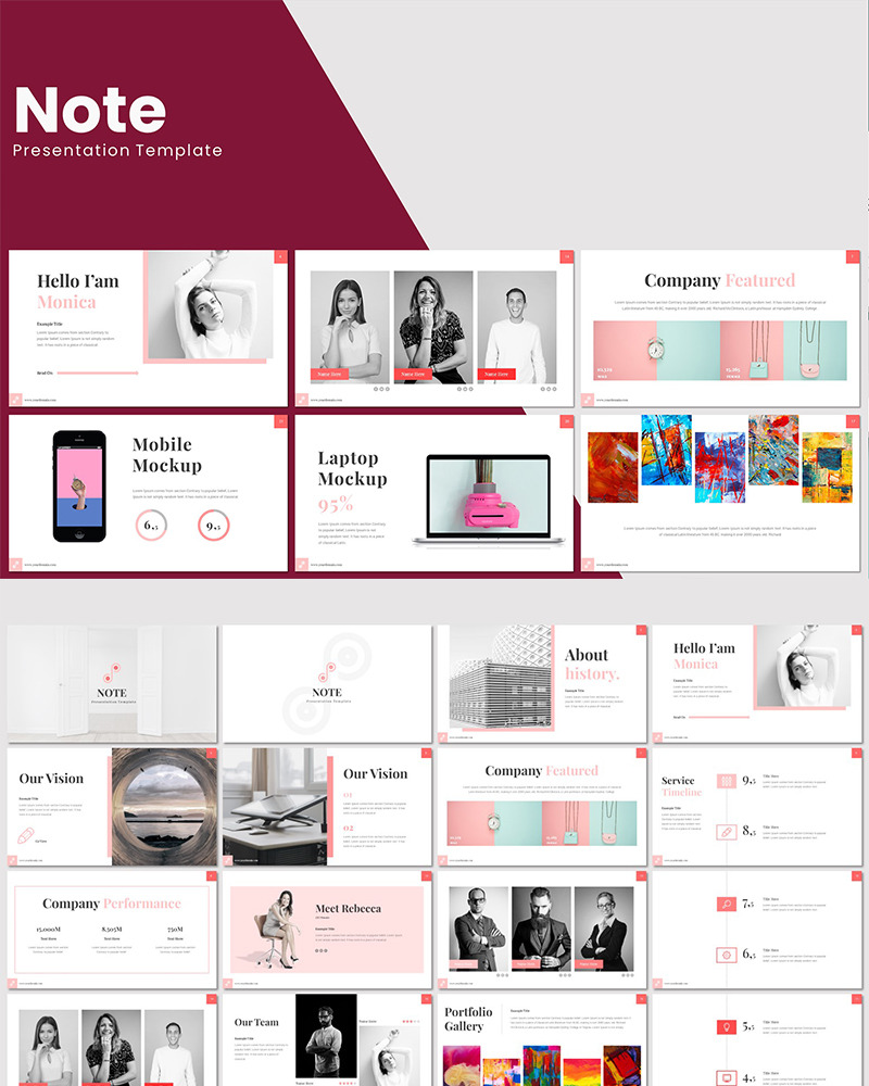 Note - Google Slides #82836 - TemplateMonster