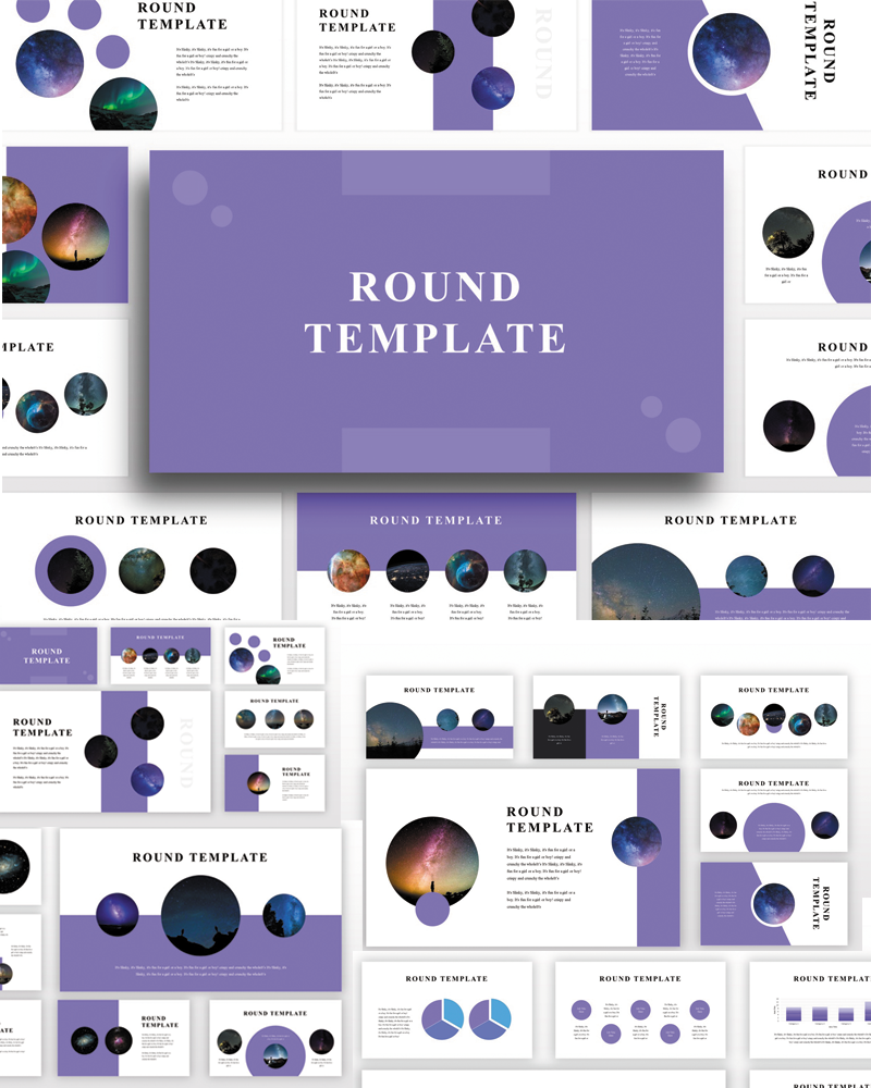 Round PowerPoint template #82895 - TemplateMonster