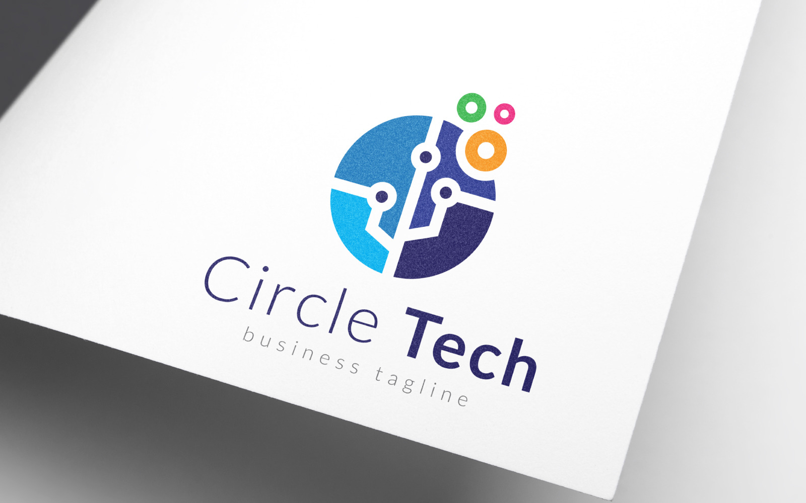 Colorful Circle Technology Logo Template #82994