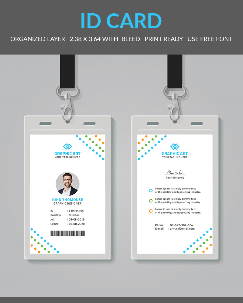 Corporate Flat Contact Office - Corporate Identity Template