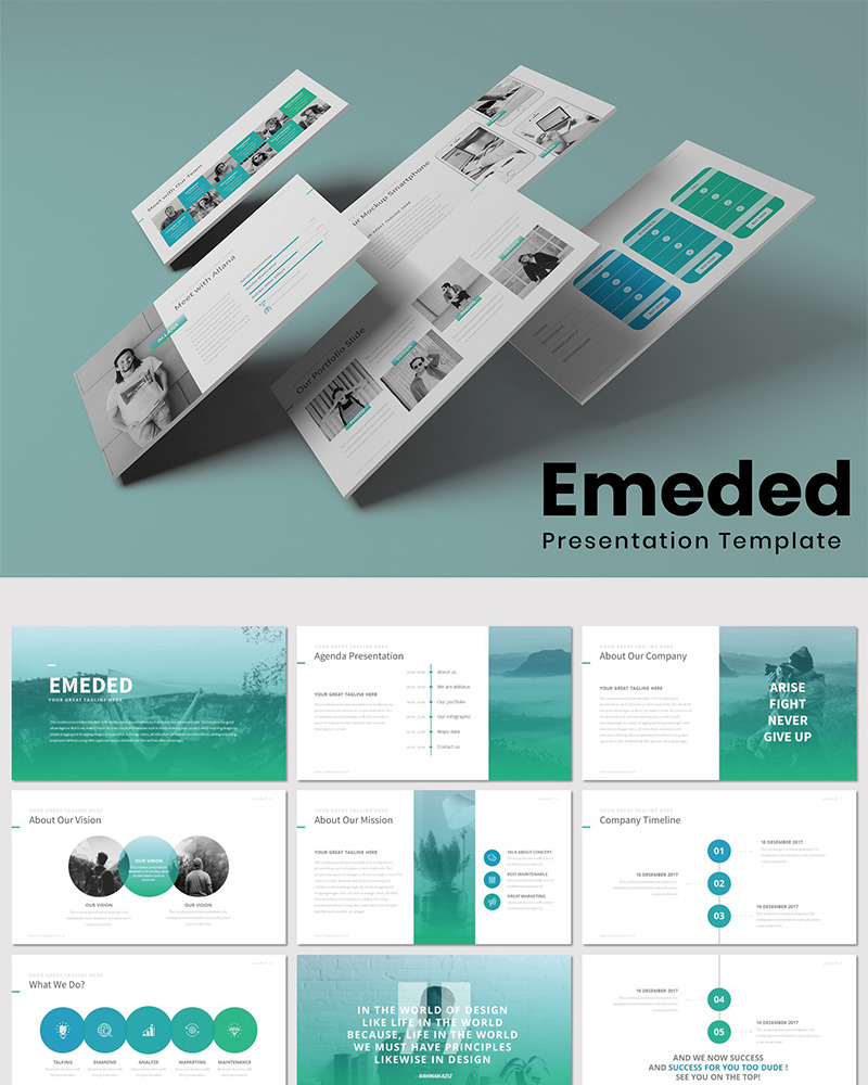 Emeded - Google Slides #82976 - TemplateMonster