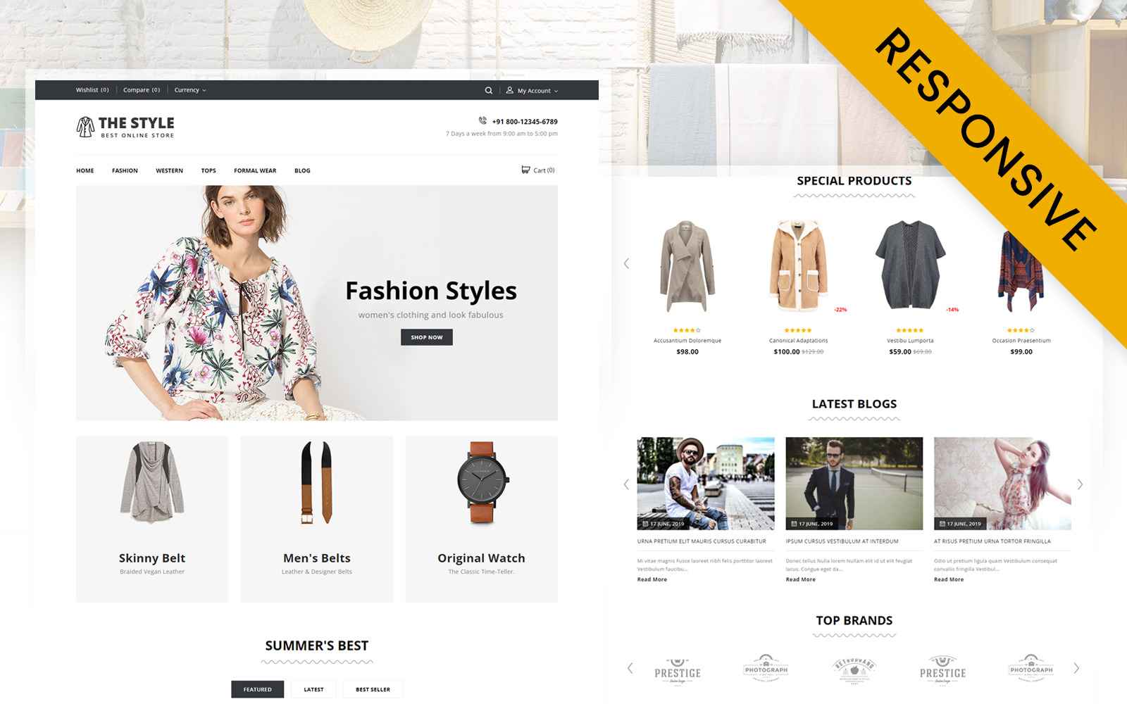 The Style - Minimal Store Shopify Theme - TemplateMonster