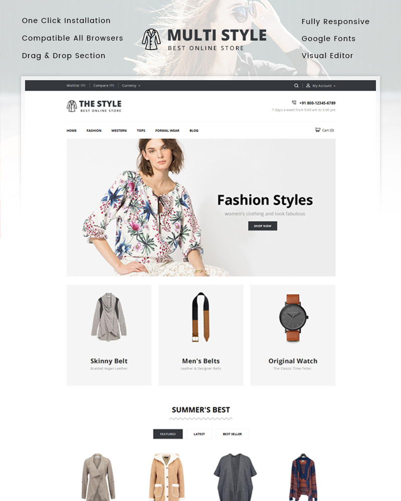 The Style - Minimal Store Shopify Theme - TemplateMonster
