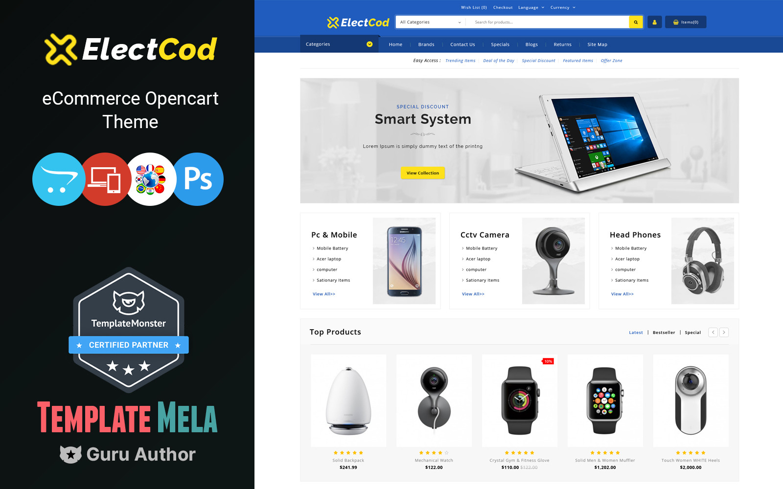 Electcod - Multipurpose Store OpenCart Template