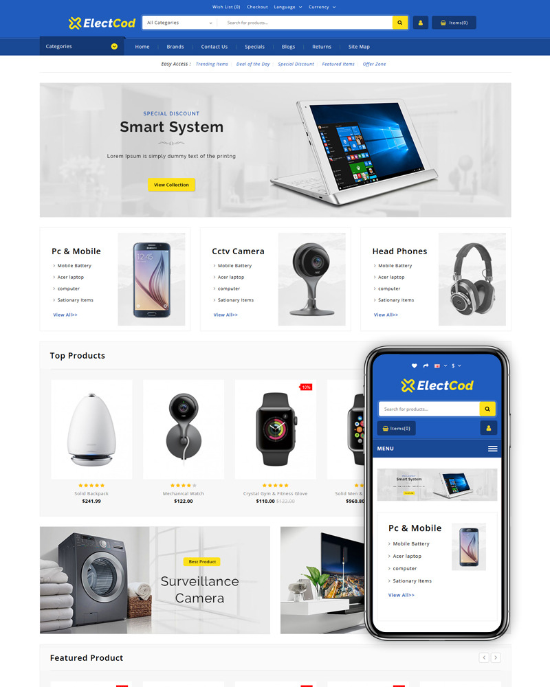 Electcod - Multipurpose Store OpenCart Template