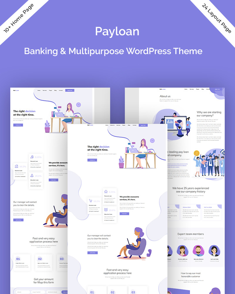 Payloan - Banking, Finance & Fintech WordPress Theme