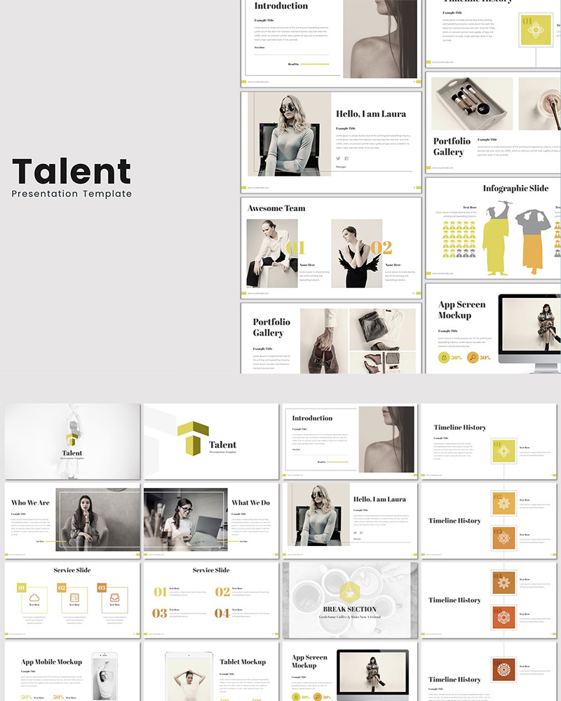 Talent PowerPoint template #83045 - TemplateMonster