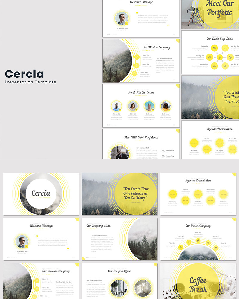 Cercla PowerPoint template #83131 - TemplateMonster