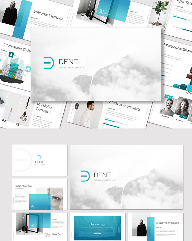 Dent PowerPoint template #83137 - TemplateMonster
