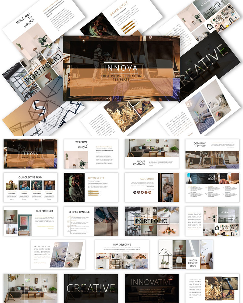 Innova PowerPoint template #83102 - TemplateMonster