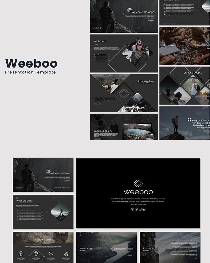 Weeboo PowerPoint template #83146 - TemplateMonster