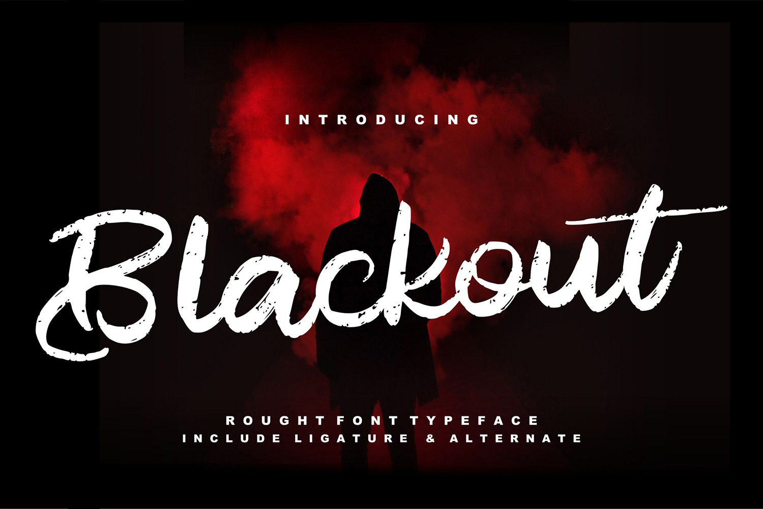 Blackout | Rough Cursive Font #83269 - TemplateMonster