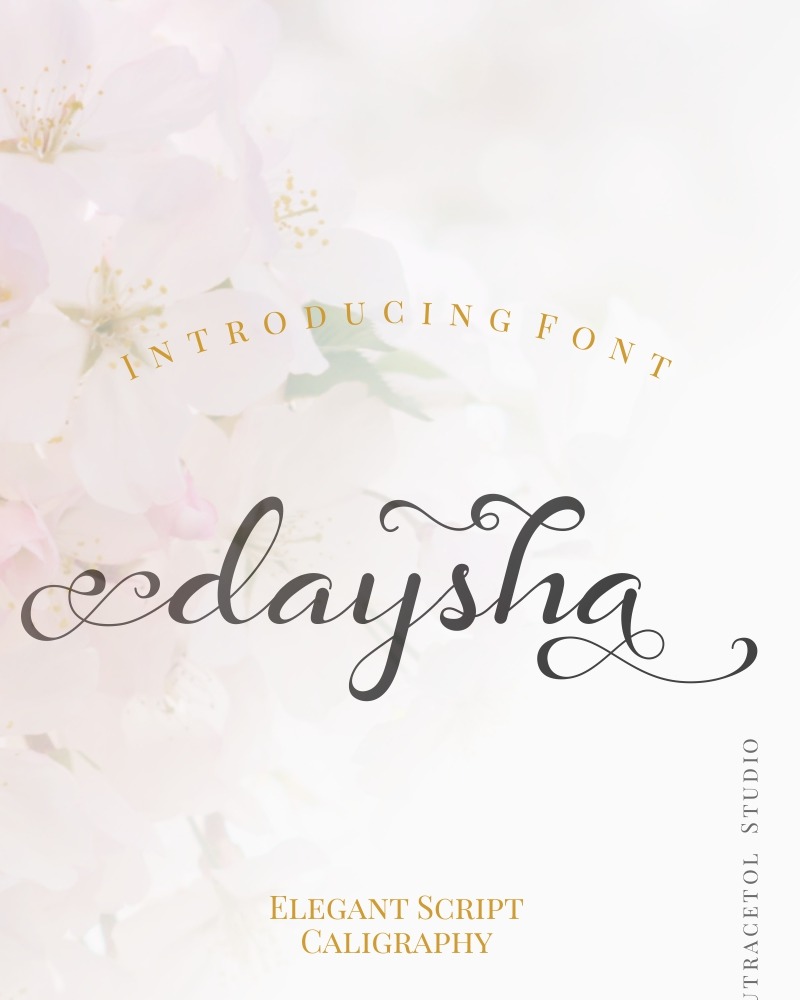 Daysha - Wedding Font #83233 - TemplateMonster