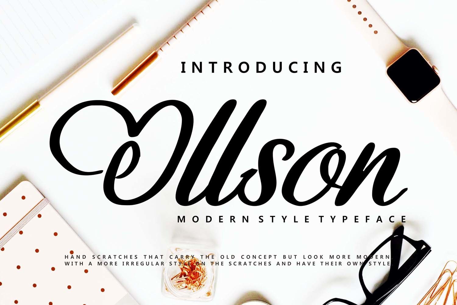 Ollson | Modern Style Typeface Font #83285 - TemplateMonster