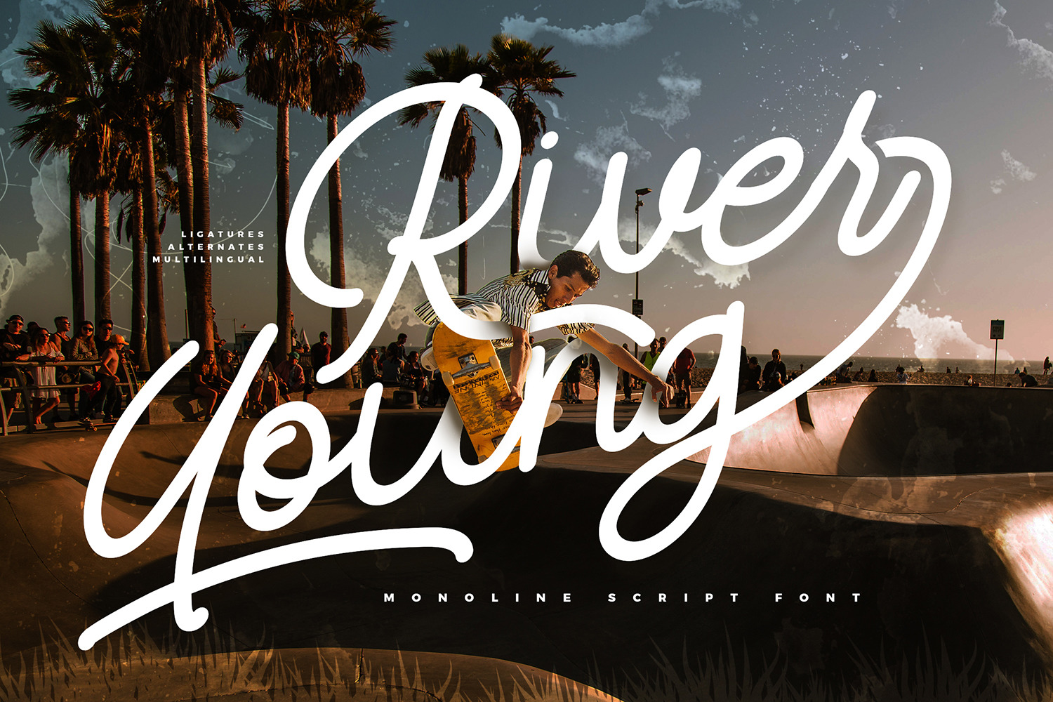 River Young | Monoline Cursive Font #83272 - TemplateMonster