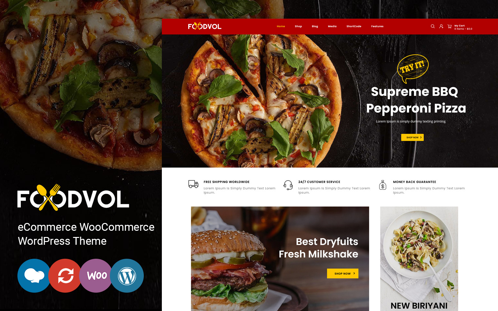 Foodvol - Restaurants WooCommerce Theme - TemplateMonster