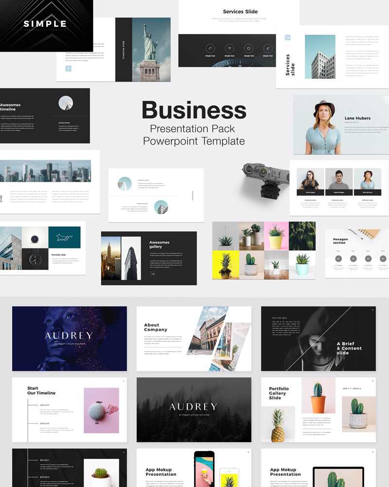 Business Presentation Pack PowerPoint template