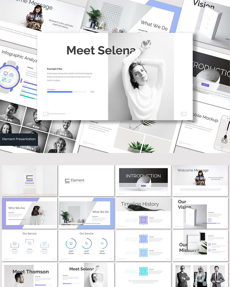 Element - PowerPoint template #83833 - TemplateMonster