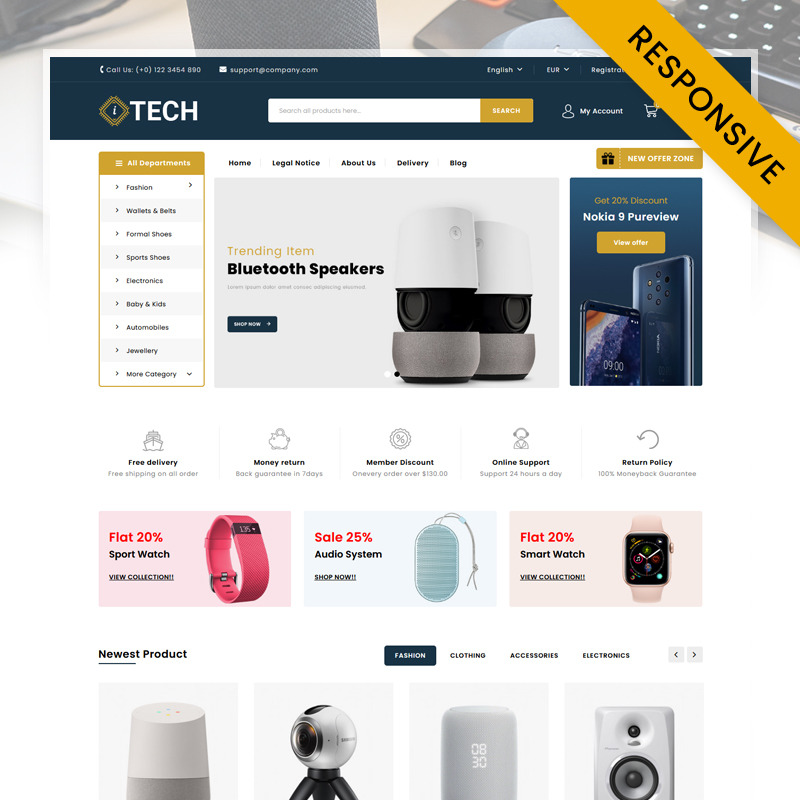 ITech - Electronics Store PrestaShop Theme - TemplateMonster