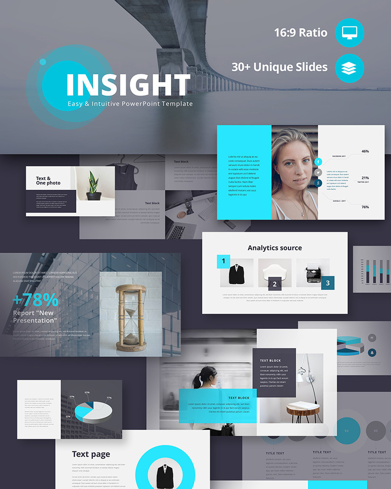 Modèle PowerPoint Insight facile et intuitif