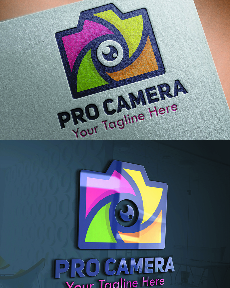 Pro Camera Logo Template #83917 - TemplateMonster
