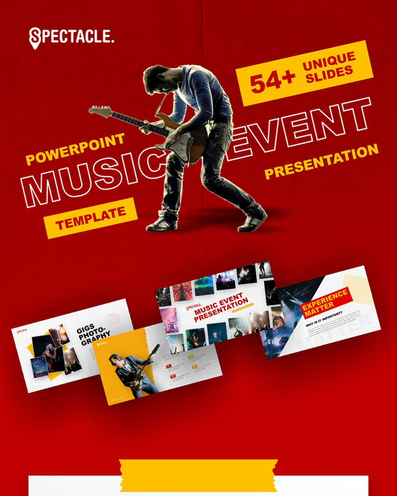 Spectacle - Music Event PowerPoint template - TemplateMonster