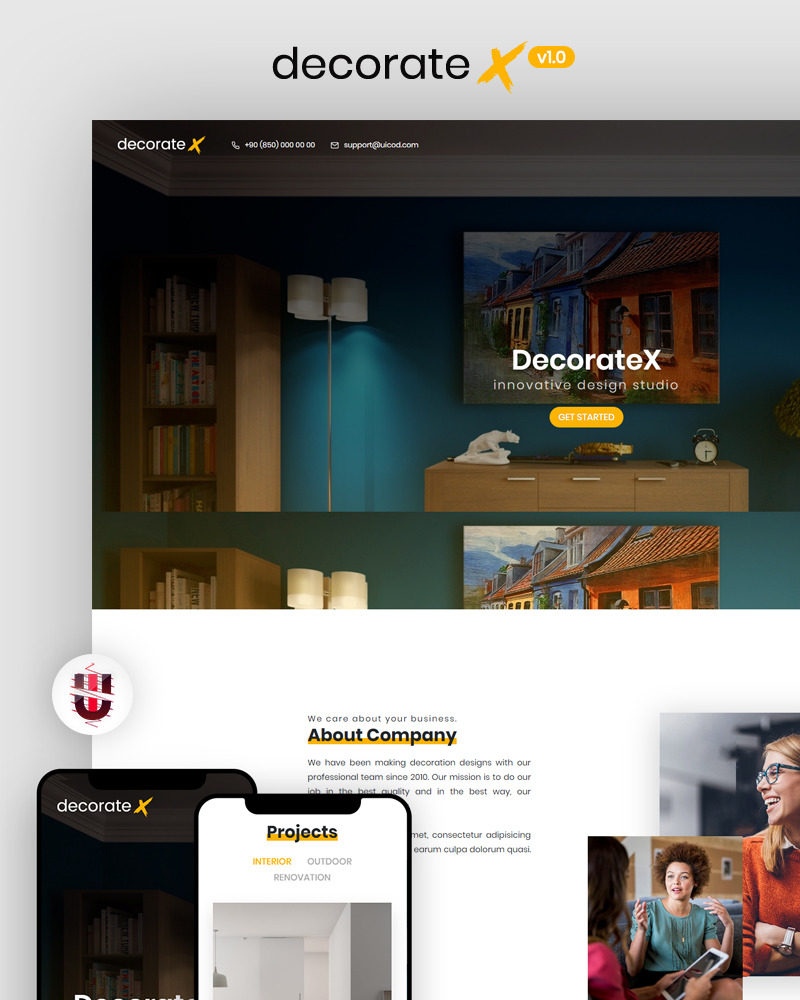DecorateX - HTML5 Furniture & Decoration Website Template