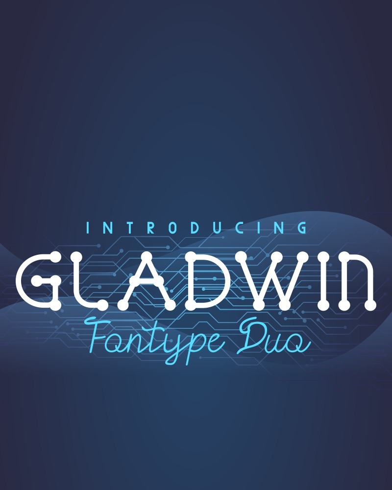 GLADWIN Font #84011 - TemplateMonster