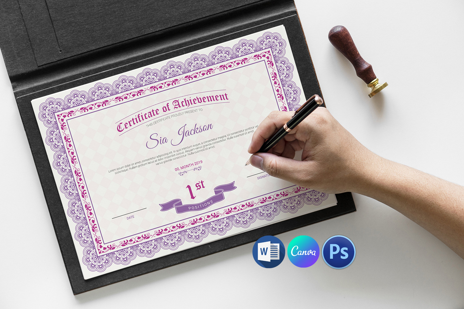 Sia Multipurpose Certificate Printable Template