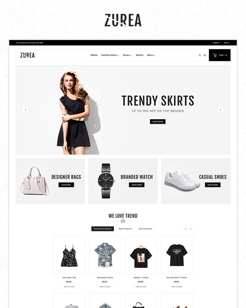 Zurea Fashion Store Premium PrestaShop Theme