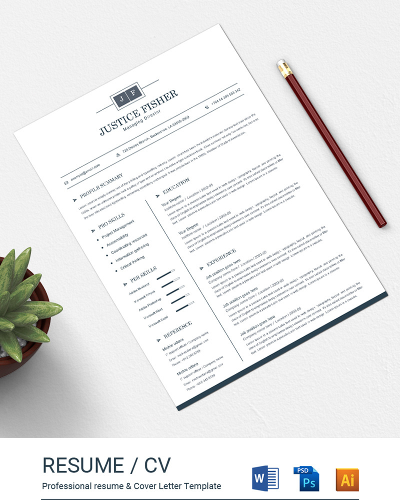 Justice Resume Template #84112 - TemplateMonster