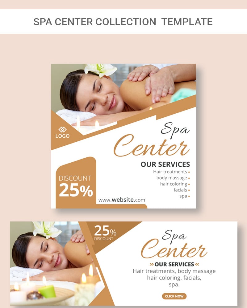 Spa Social Media Template #84141 - TemplateMonster