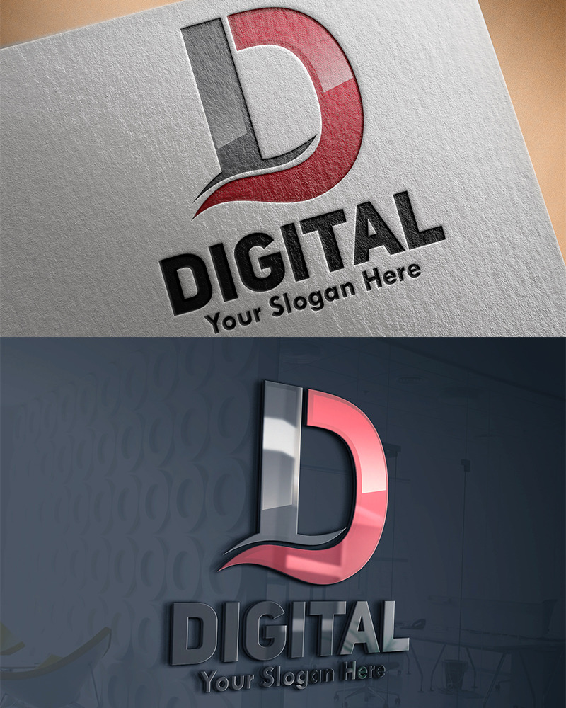 Digital Business Logo Template #84243 - TemplateMonster