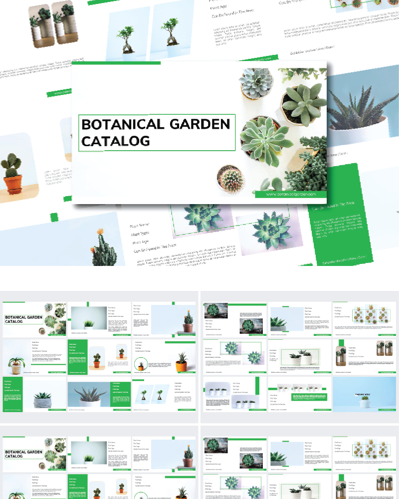 Botanical PowerPoint template #84314 - TemplateMonster