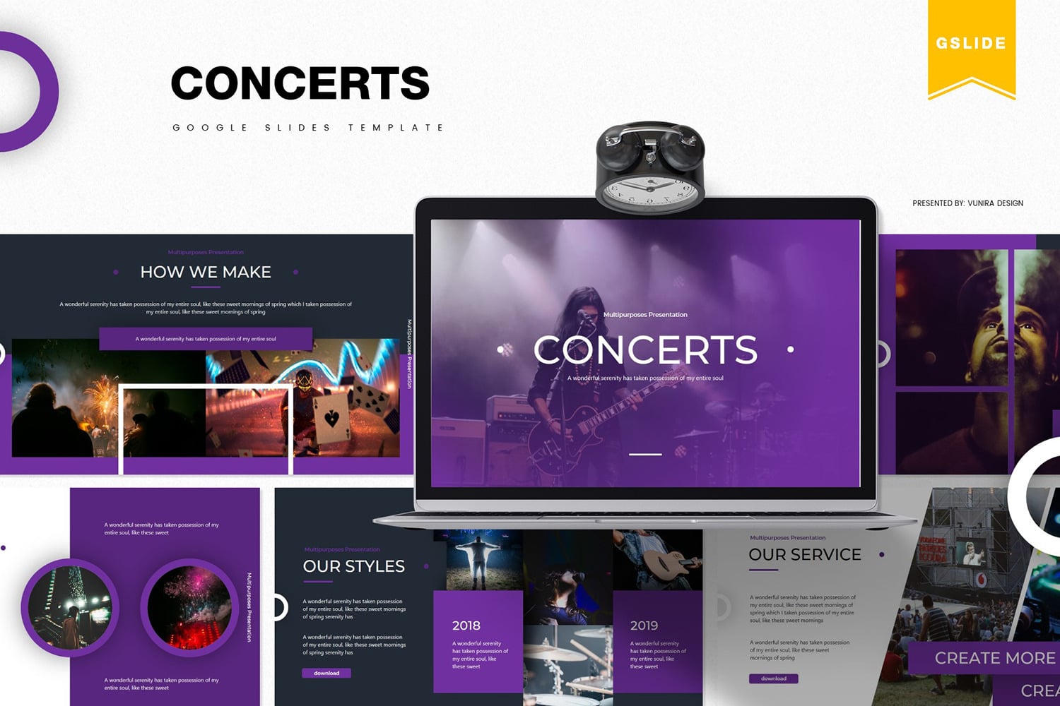 Concert | Google Slides #84394 - TemplateMonster