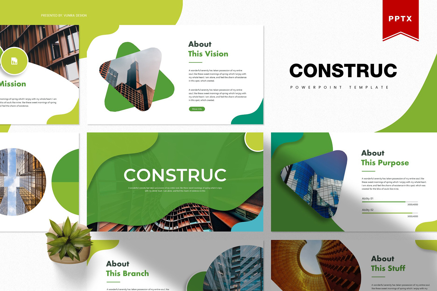 Construct | PowerPoint template #84350 - TemplateMonster