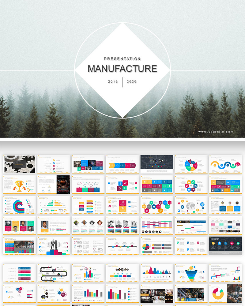 Manufacturing 2019 PowerPoint template - TemplateMonster