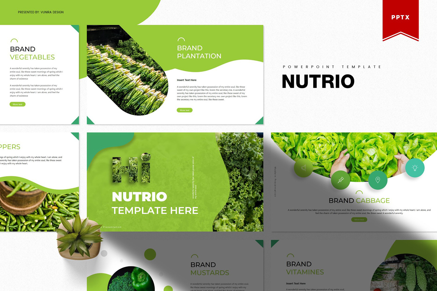 Nutrición | Plantilla de PowerPoint #84347 - TemplateMonster