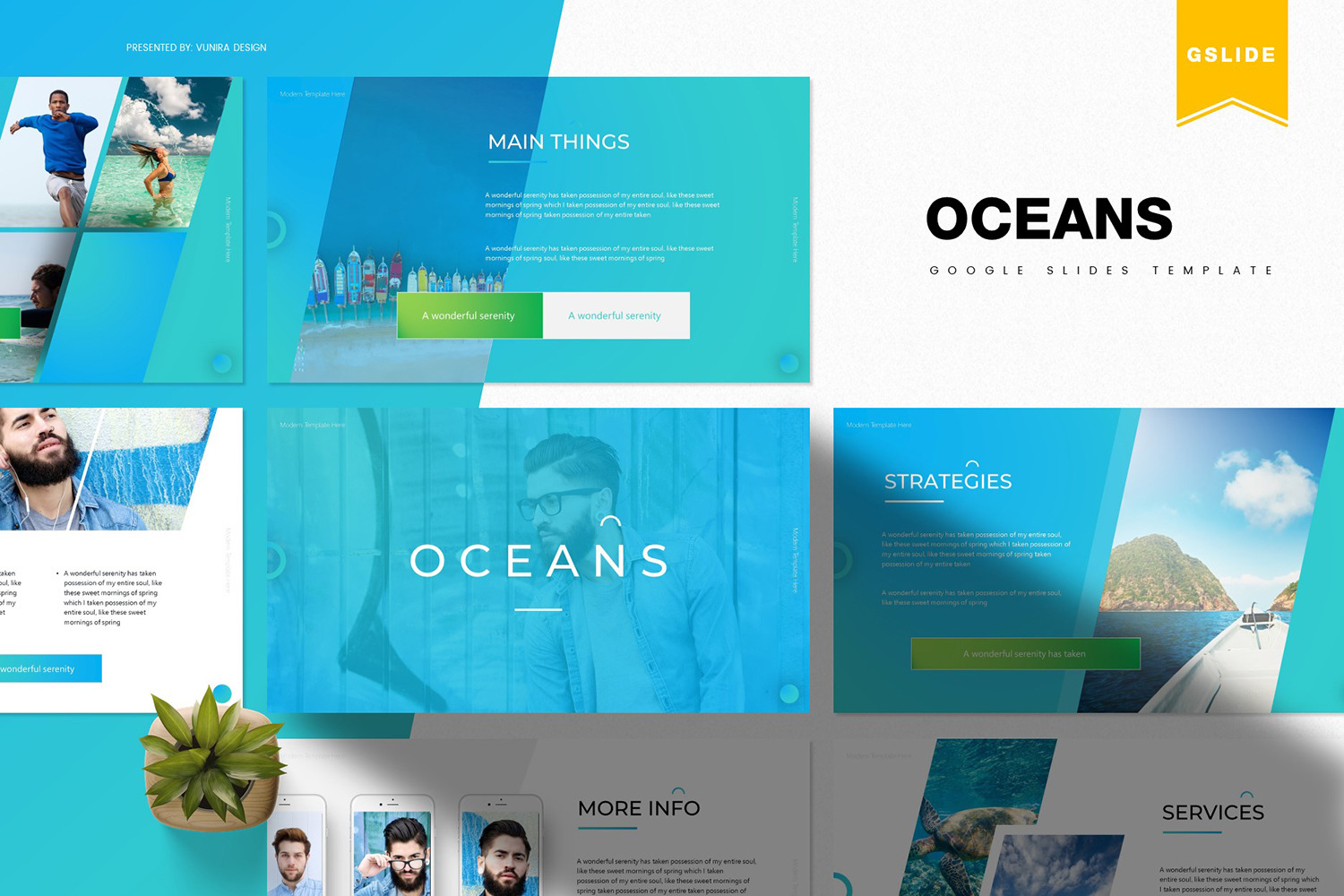 Oceans | Google Slides #84370 - TemplateMonster