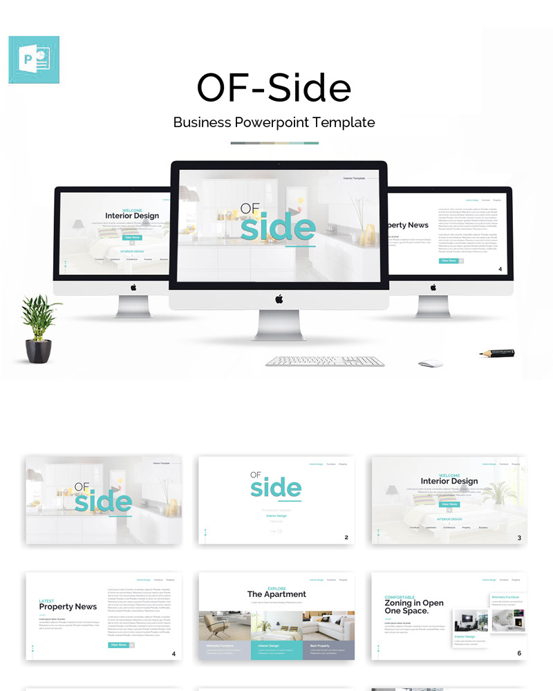 Of-Side PowerPoint template #84323 - TemplateMonster