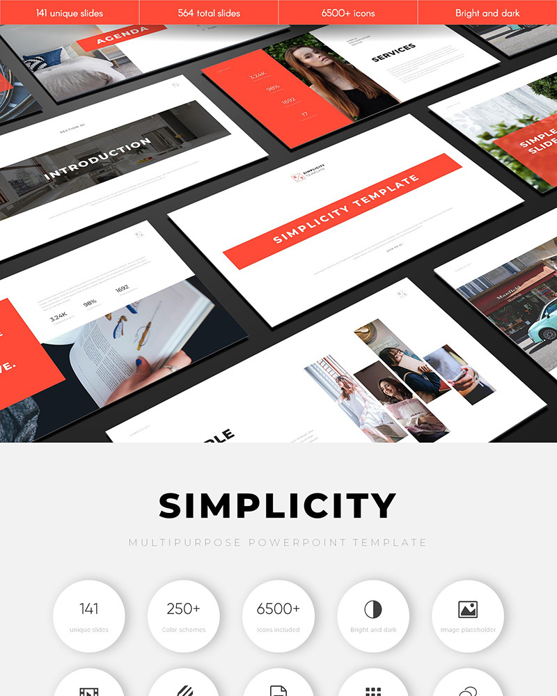 Simplicity Multipurpose PowerPoint template - TemplateMonster Simplicity Multipurpose PowerPoint template - TemplateMonster