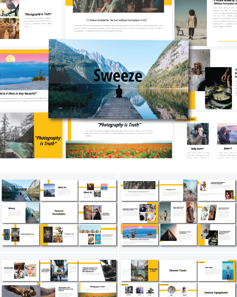 Sweeze - PowerPoint template #84320 - TemplateMonster
