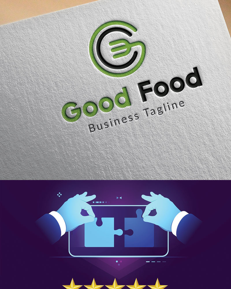 Good Food Logo Template #84464 - TemplateMonster