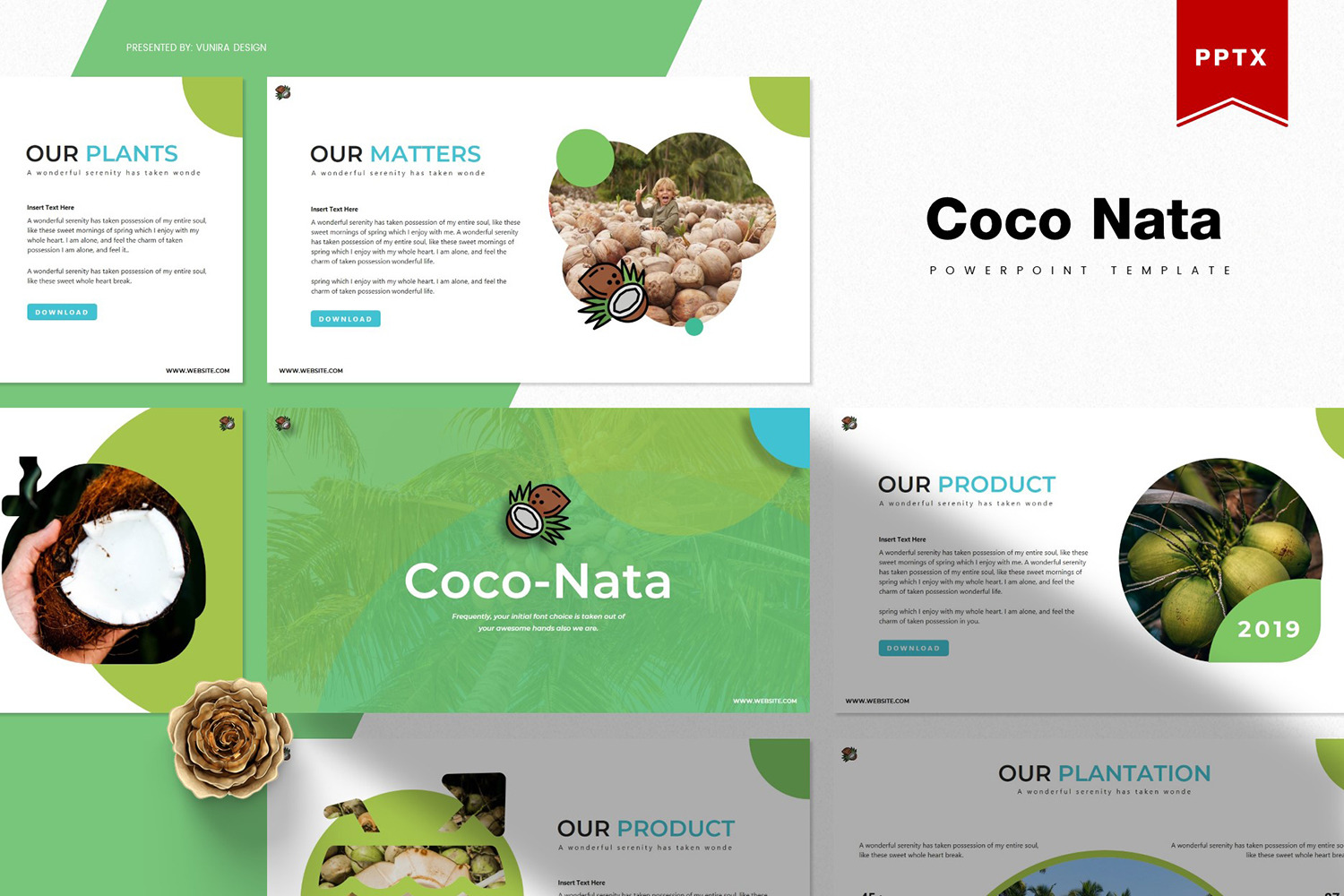 Coco Nata | PowerPoint template #84681 - TemplateMonster