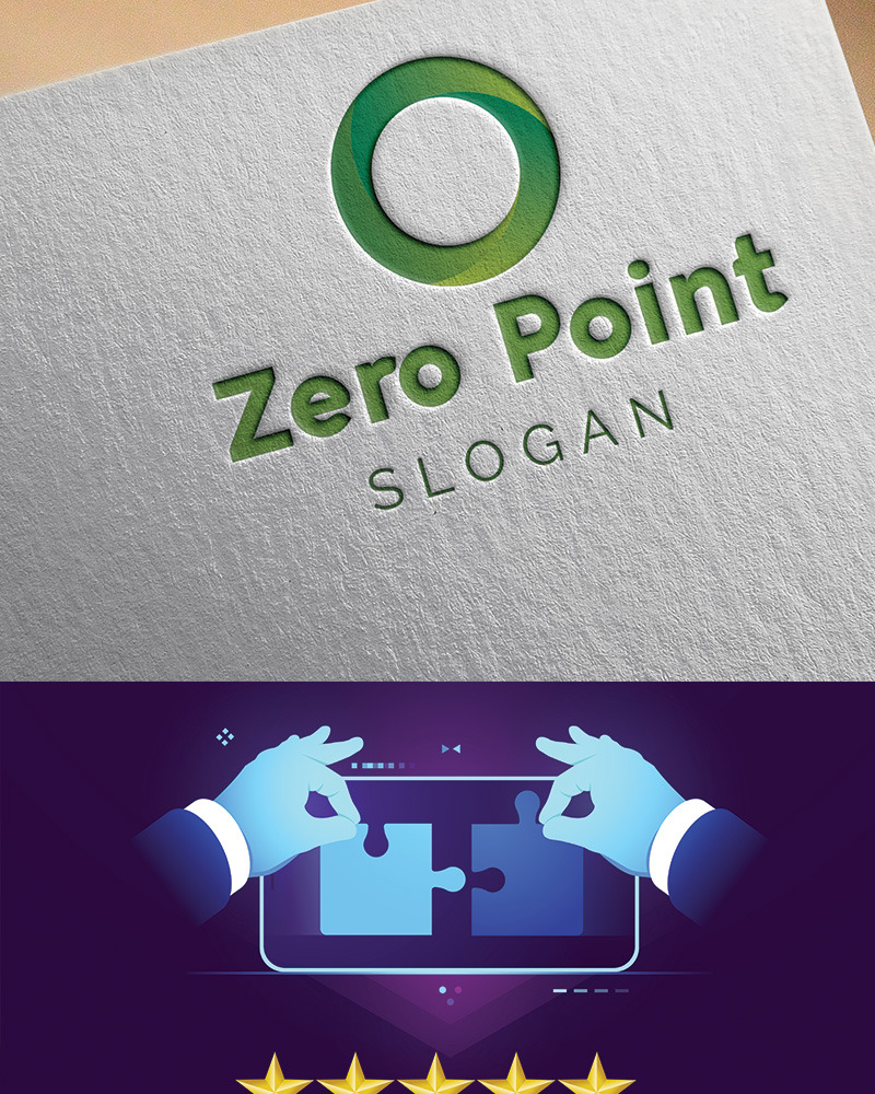 Zero Point Logo Template #84746 - TemplateMonster
