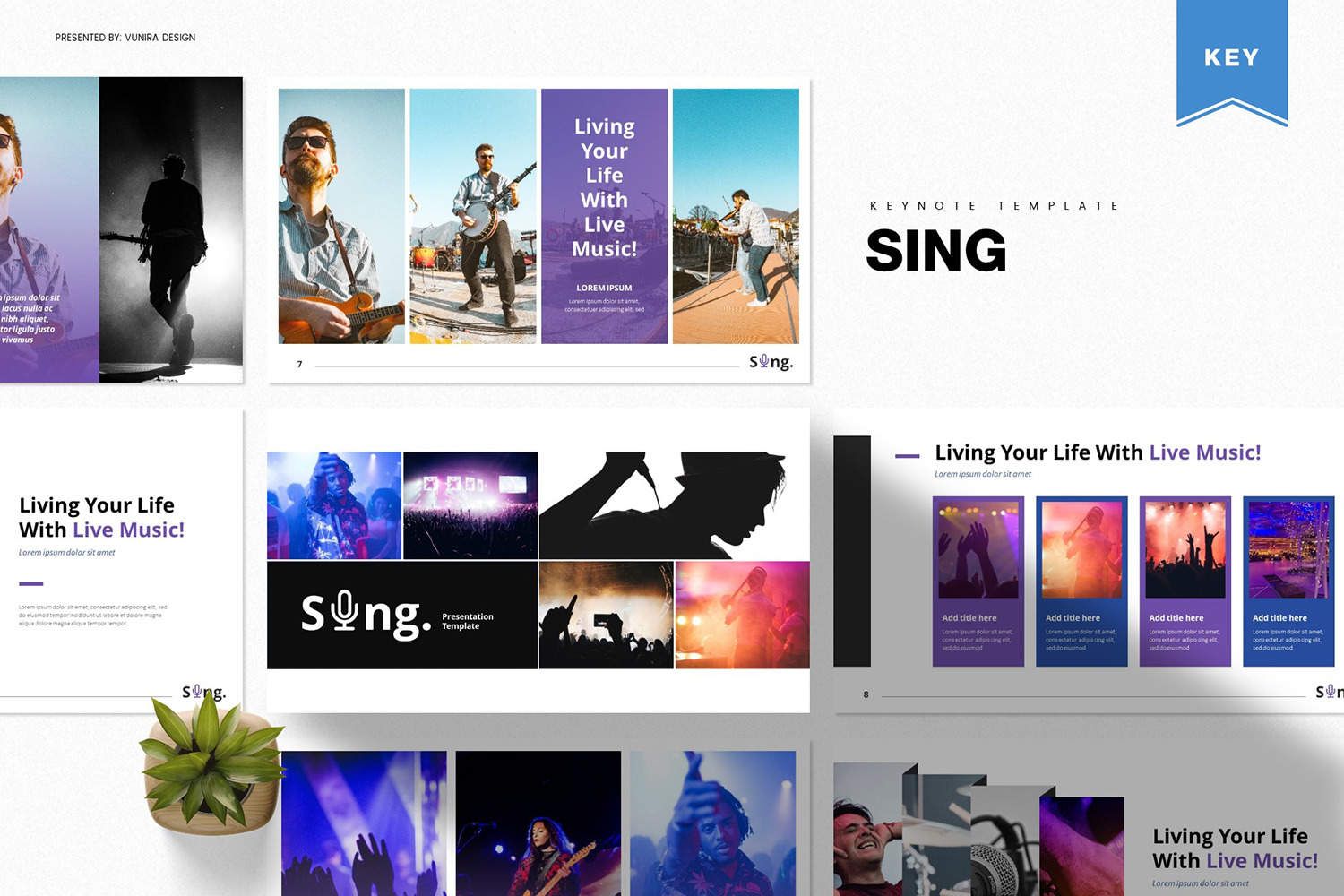 Sing - Keynote template #84807 - TemplateMonster