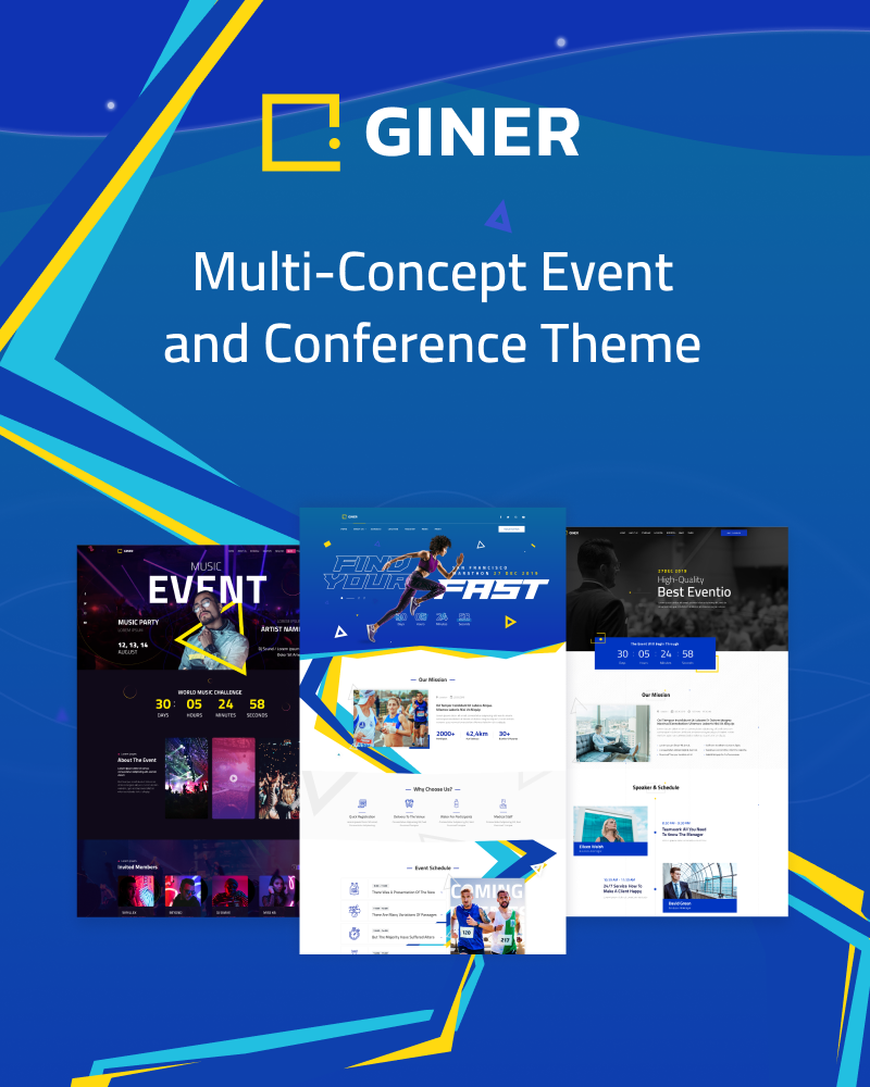 Giner | Multi-Concept Event WordPress Theme - TemplateMonster