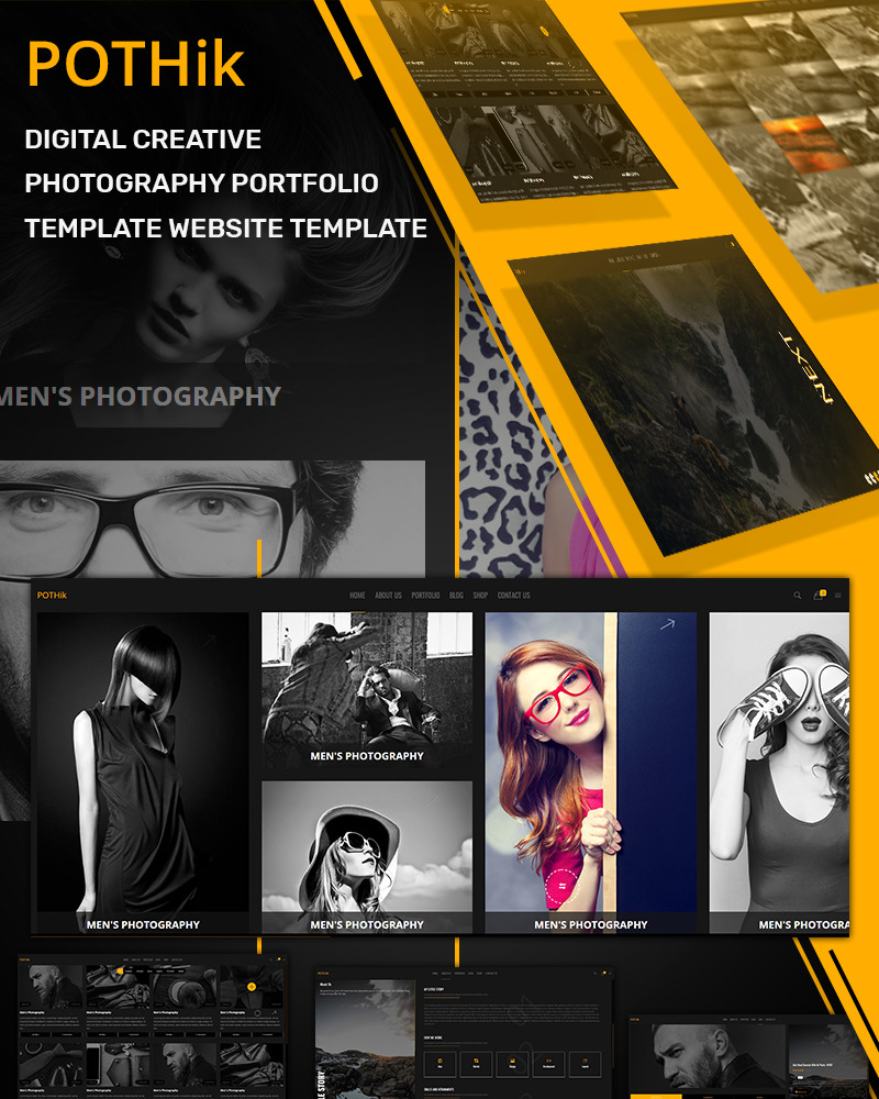 Pothik - Digital Creative Photography Portfolio Website Template