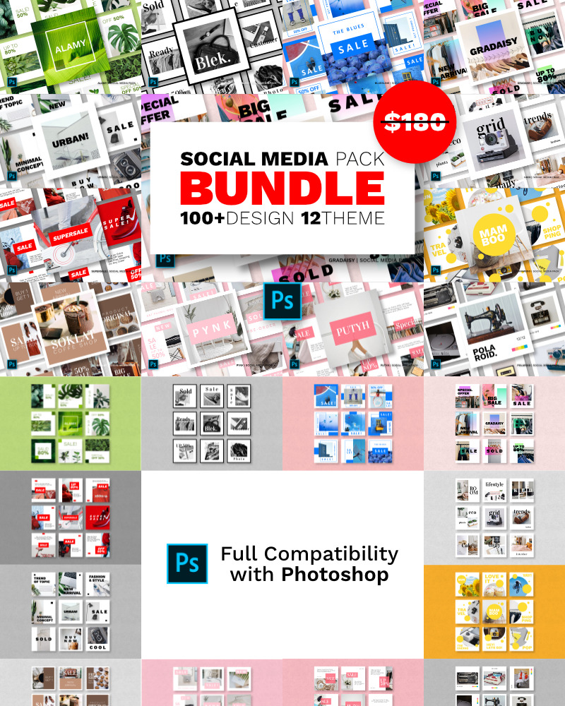 Instagram Design Bundle Social Media Template