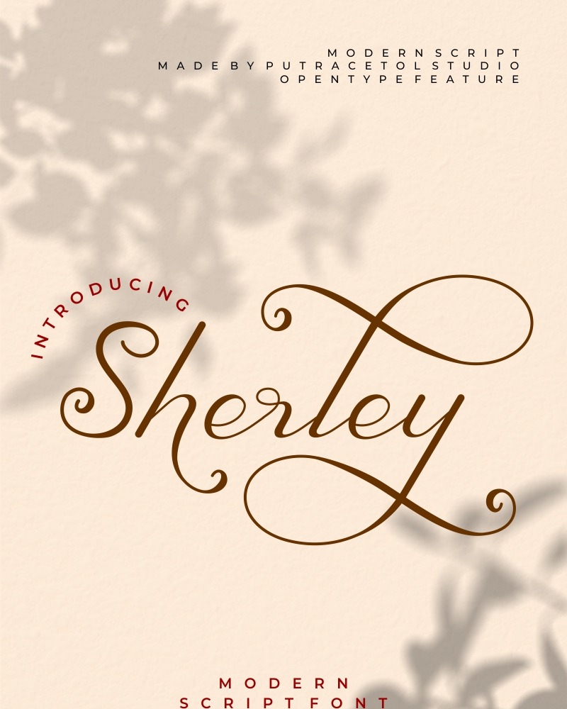 Sherley Font #85000 - TemplateMonster